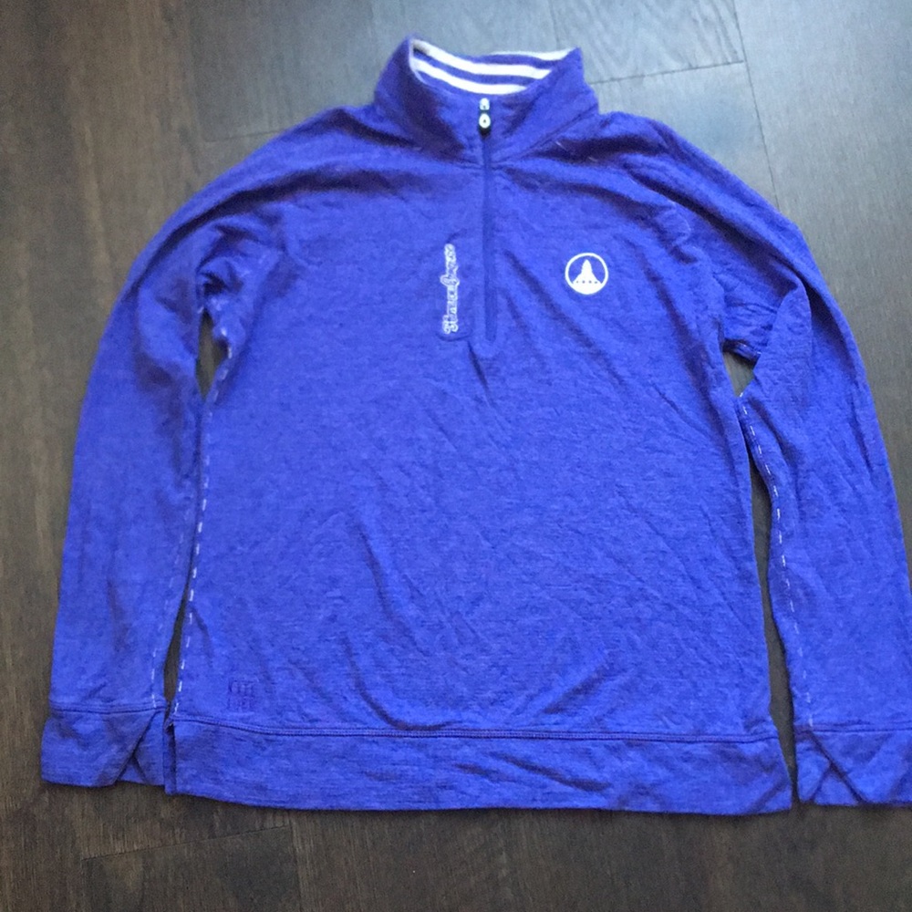 Kate Lord Hotel Del Coronado 3/4 Zipper Pull Over - Gem